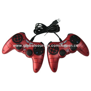Buy Wholesale China Wired Pc Twin Usb Vibration Gamepad With Double ...