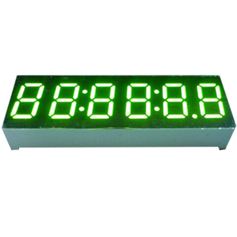 6 Digit Super Bright Green Common Anode 0.36" 7 Segment Led Display ...