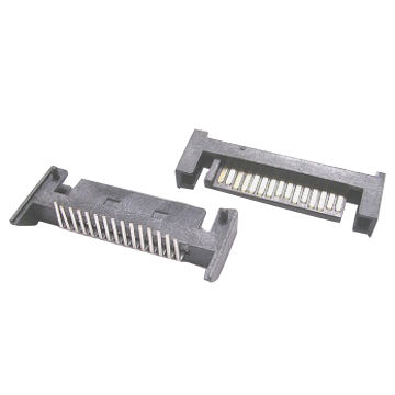 Taiwan SATA Connector SATA 15P DIP Male RA Type with Dual Posts on ...