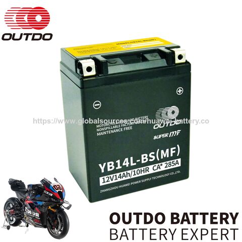 Buy Wholesale China Hot Sale 12v/14ah Motorcycle Battery, Maintenance ...
