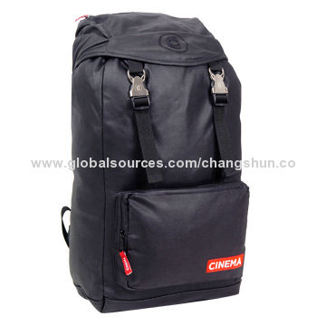 China Hiking Backpacks, Made of High-quality Laminated Cotton Fabric ...