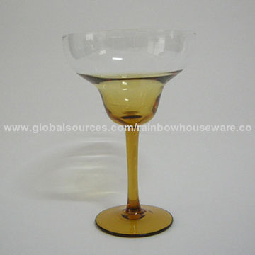Buy Wholesale China Margarita Glass With Amber Stem, Various Colors Are ...
