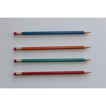 Buy Wholesale China Hexagonal Hb Pencils With Strip And Eraser ...