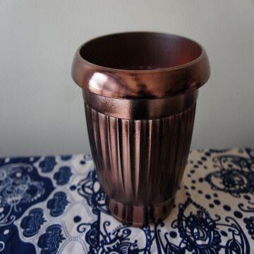 Buy Wholesale Taiwan Pilliar Pattern Brass Color Planter & Pilliar ...