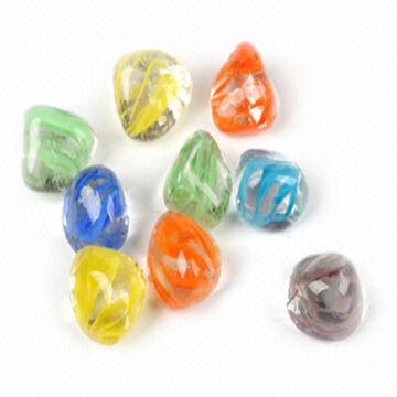 Buy Wholesale China Glass Pebbles In Different Colors, Used To Decorate ...