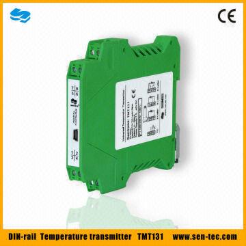 din rail mounting temperature transmitter: 1)2-wire technology, 4 to ...