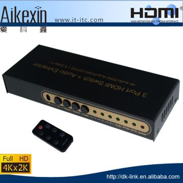 Buy Wholesale China Hdmi Audio Extractor 4k 3x1 Hdmi Auto Switcher With ...