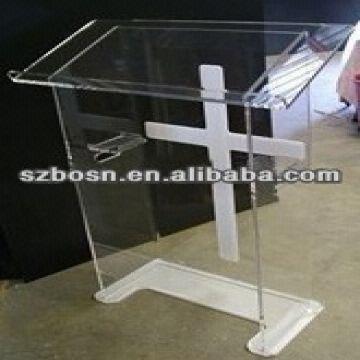 Buy Wholesale China Acrylic Lectern With Wooden Countertop;perspex ...