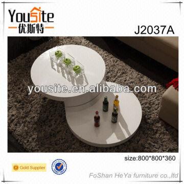 Buy Wholesale China Cheap White Mdf Rotating Top Coffee Table & Cheap ...