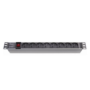 8-way Power Distribution Unit/Plug Socket, 16A, 19-inch Network Cabinet ...