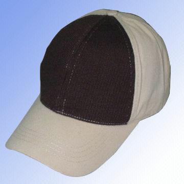 Buy Wholesale China Knitted Fabric Front Baseball Cap With Six Panel ...