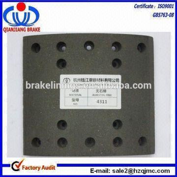 4311 Bus Brake Lining Manufacture WVA, FMSI, BMFC brake lining, over 20 ...