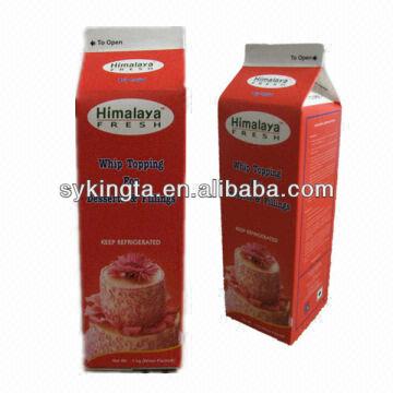 Buy Wholesale China Gable Top Paper Milk And Cream Carton & Gable Top ...
