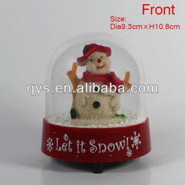 Buy Wholesale China Plastic Snow Dome With Music 1.9.3*9.3*10.8cm 2 ...