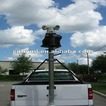 vehicle mounted CCTV camera mast tower,mobile high aerial photography ...