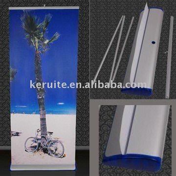 Buy Wholesale China Easy Stand Roll Up Banner Aluminium With Plastic ...