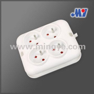 Buy Wholesale China Ac Socket Outlet 1) 4 Ways Square Socket, With ...