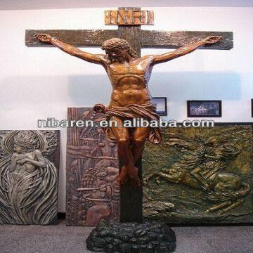 Buy Wholesale China Cross Shape Fiberglass Religious Statue For Sale: 1 ...