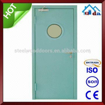 Panic Bar 1 Hour Fire Rated Door With Closer 1)iso 9001/ce/soncap 2 ...