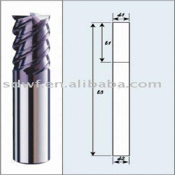 Buy Wholesale China Solid Carbide 45 Degree End Mill Long Flute & Solid ...