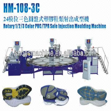 Buy Wholesale China Hm-108-3c Rotary Pvc/tpr Shoe Sole Making Injection ...