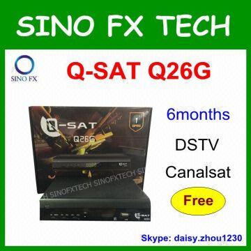 Buy Wholesale China Two Accounts Decoder Qsat Q26g For Dstv Canal Sat Channels & Two Accounts ...