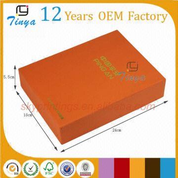 Buy Wholesale China Orange Cardboard Gift Boxes With Lid & Orange ...