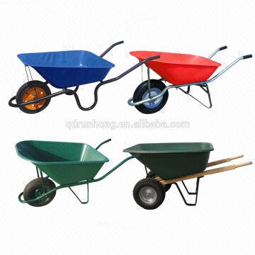 Buy Wholesale China Steel Tray Steel Handle Wheelbarrow Wb6414t & Steel ...