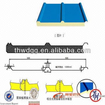 Buy Wholesale China Blue Color Eps Sandwich Roof Panel & Blue Color Eps ...