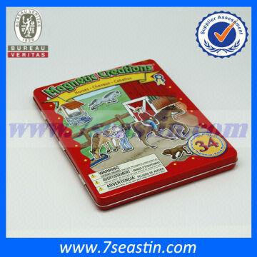 Buy Wholesale China Small Playing Card Tin Box With Hinges, Puzzles Tin ...