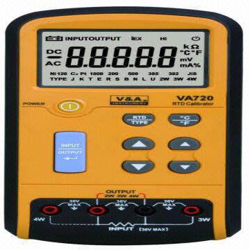 Calibrator RTD Process calibrator with 7 RTD type devices PT10 PT50 ...