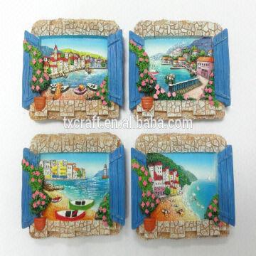 Buy Wholesale China Resin Embossed Sculpture Fridge Magnets & Resin ...