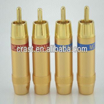 Buy Wholesale China 1.mca Meet 24k Gold Plated Rca Plug 2.8.5mm ...