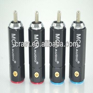 1.mca Meet 24k Gold Plated Rca Plug 2. Rca Connector 3.audio Cable Plug ...