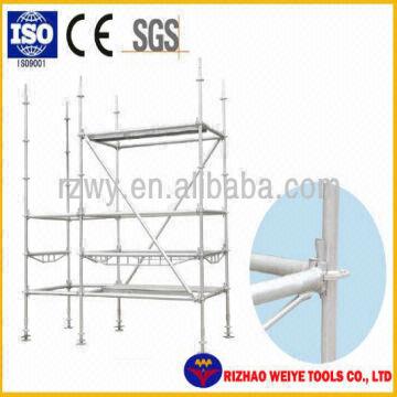 Layer Scaffold Style Galvanized Ringlock Scaffold System, - Buy China ...