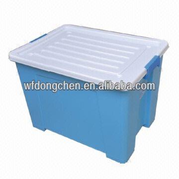 Buy Wholesale China 40l Large Plastic Storage Box With Handle From ...