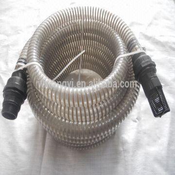 Buy Wholesale China Transparent Pvc Water Pump Hose With Grey Helix ...