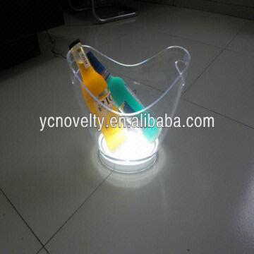 Buy Wholesale China Plastic Led Illuminated Ice Bucket/clear Acrylic ...