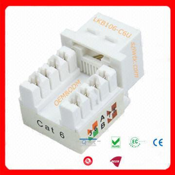 Buy Wholesale China Keystone Jack Cat5 Cat5e Cat6 Cat6a & Keystone Jack ...