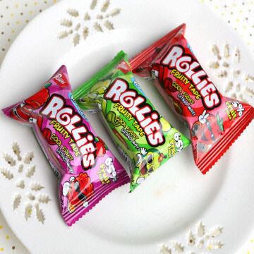 Buy Wholesale China 65% Fruit Juice Rollies Gummy Jelly Candy & 65% ...
