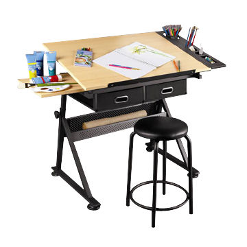 Buy Wholesale China Mdf Top Art And Drawing Table, Heavy Gauge Steel ...