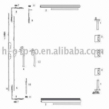 Door Hardware Pvc Slide-fold Fitting-bifold Door - Wholesale China Door ...