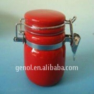Buy Wholesale China Red Colored Bulk Spice Jar Airtight Canister & Red ...