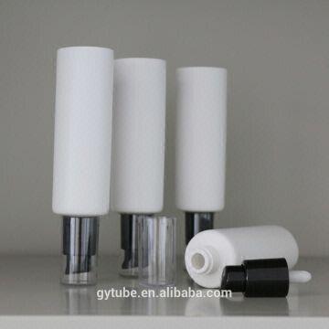 35mm Diameter Cosmetic Pe Blank Tube Packaging With Black Pp Pump ...