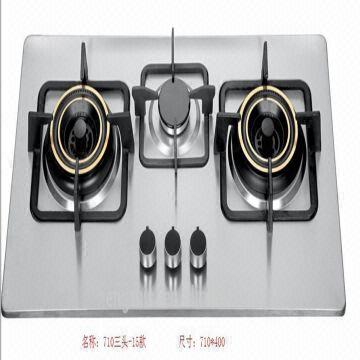 Built-in Kitchen Embedded Gas Stove/Stainless Steel 3 Burner Embedded ...