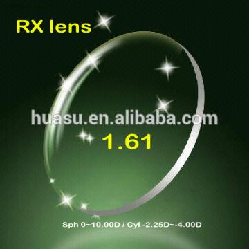 Buy Wholesale China Rx 1.61 Optical Lens With Low Sph High Cyl ...