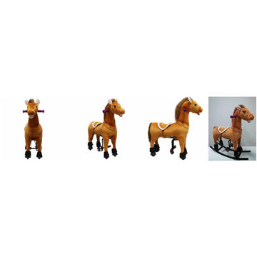 Buy Wholesale China New Plush Mechanical Horse Ride On Toy , Super Soft ...