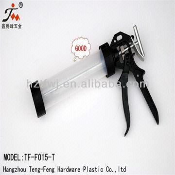 9 inch Plastic tube silicone adhesive gun with metal cap, - Buy China 9 ...