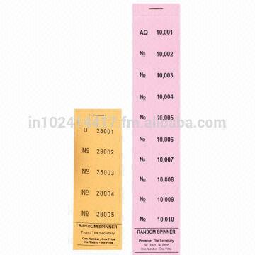 Raffle Tickets, - Buy India Wholesale Raffle Tickets | Globalsources.com