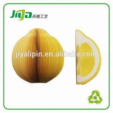 Buy Wholesale China 3d Fruit Memo Pad/lemon Shape & 3d Fruit Memo Pad ...